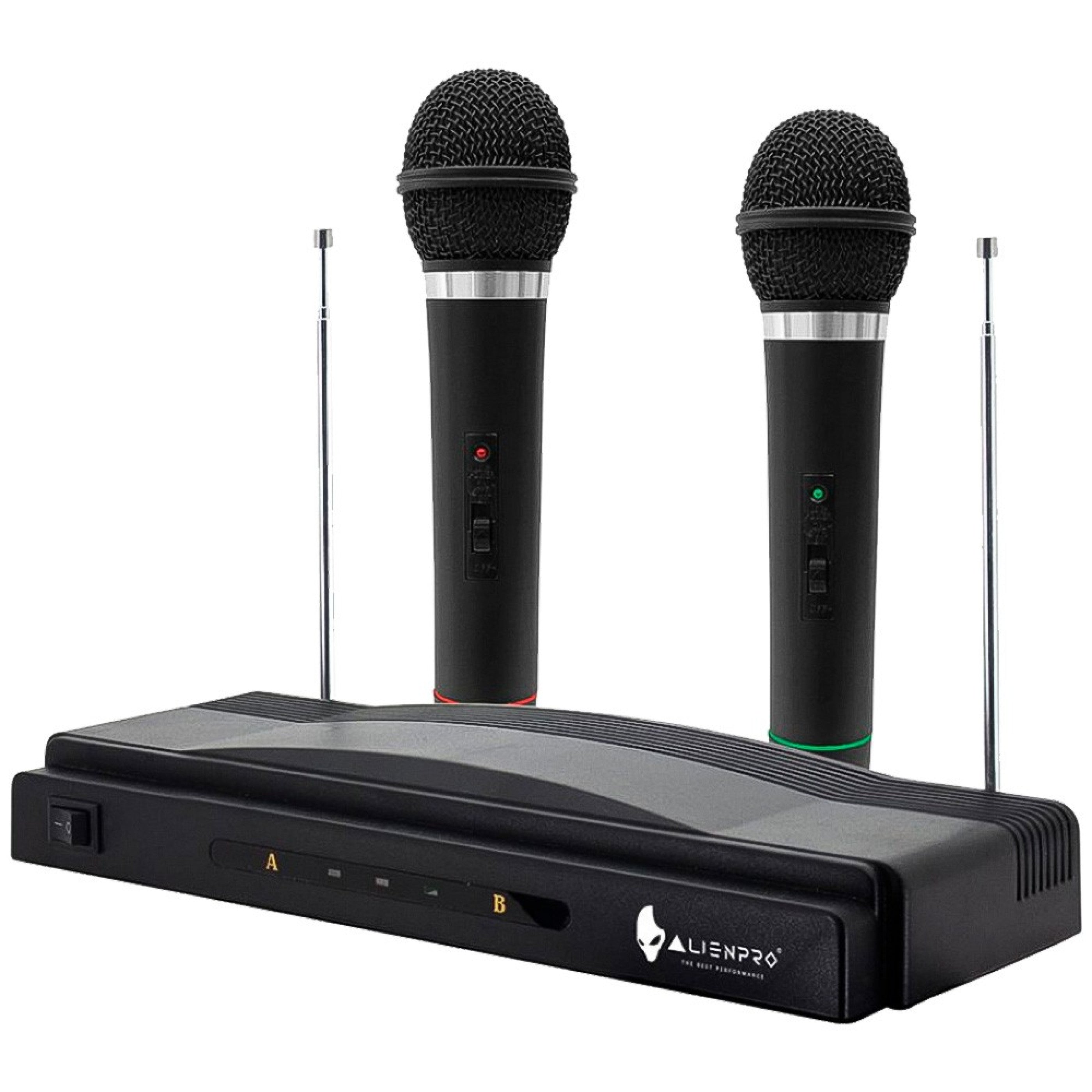Microfono Inalambrico AlienMa-220 Doble De Mano – Musicales Doris