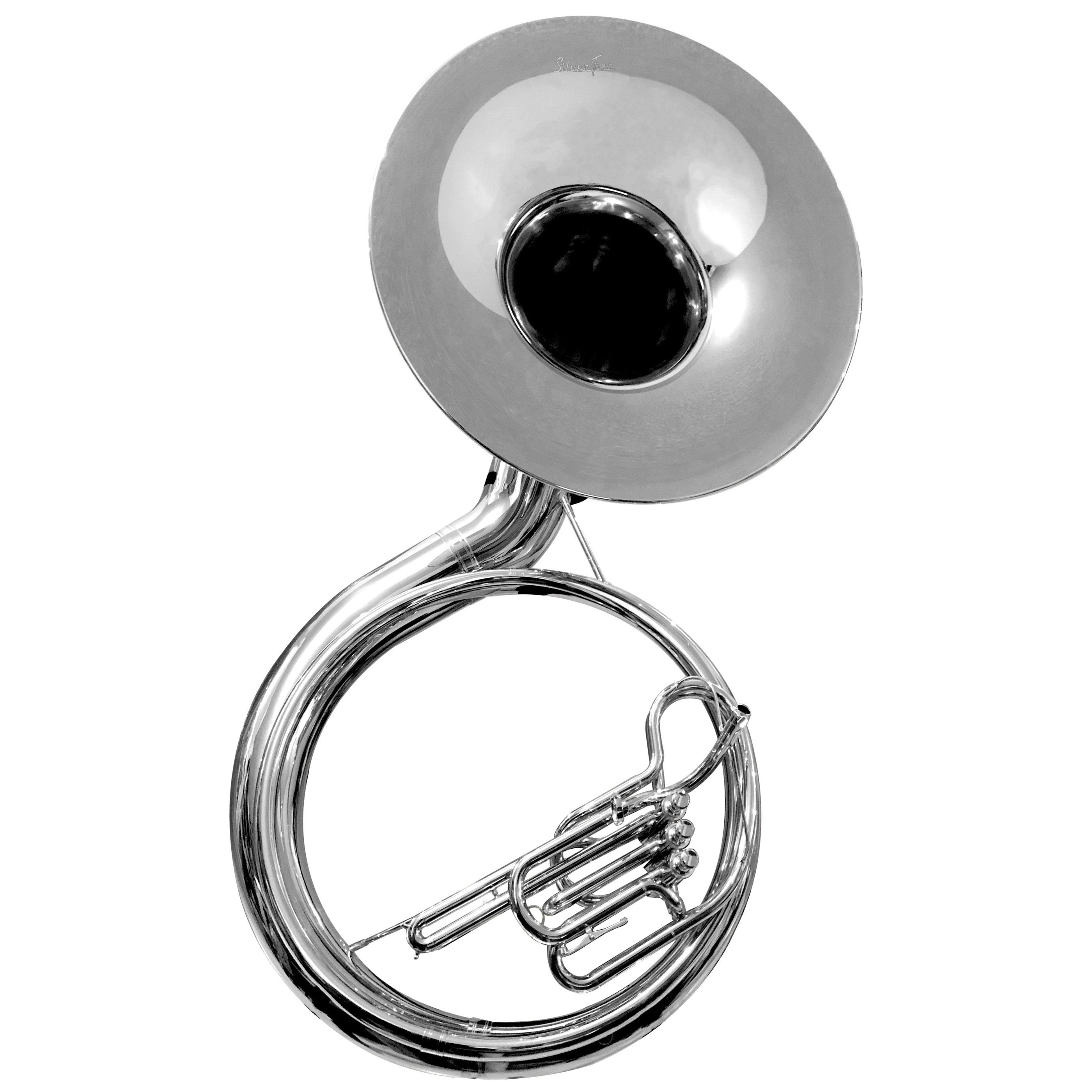 Sousafon O Tuba Silvertone Slss012 Niquelada Pabellon 26 Pulgadas ...