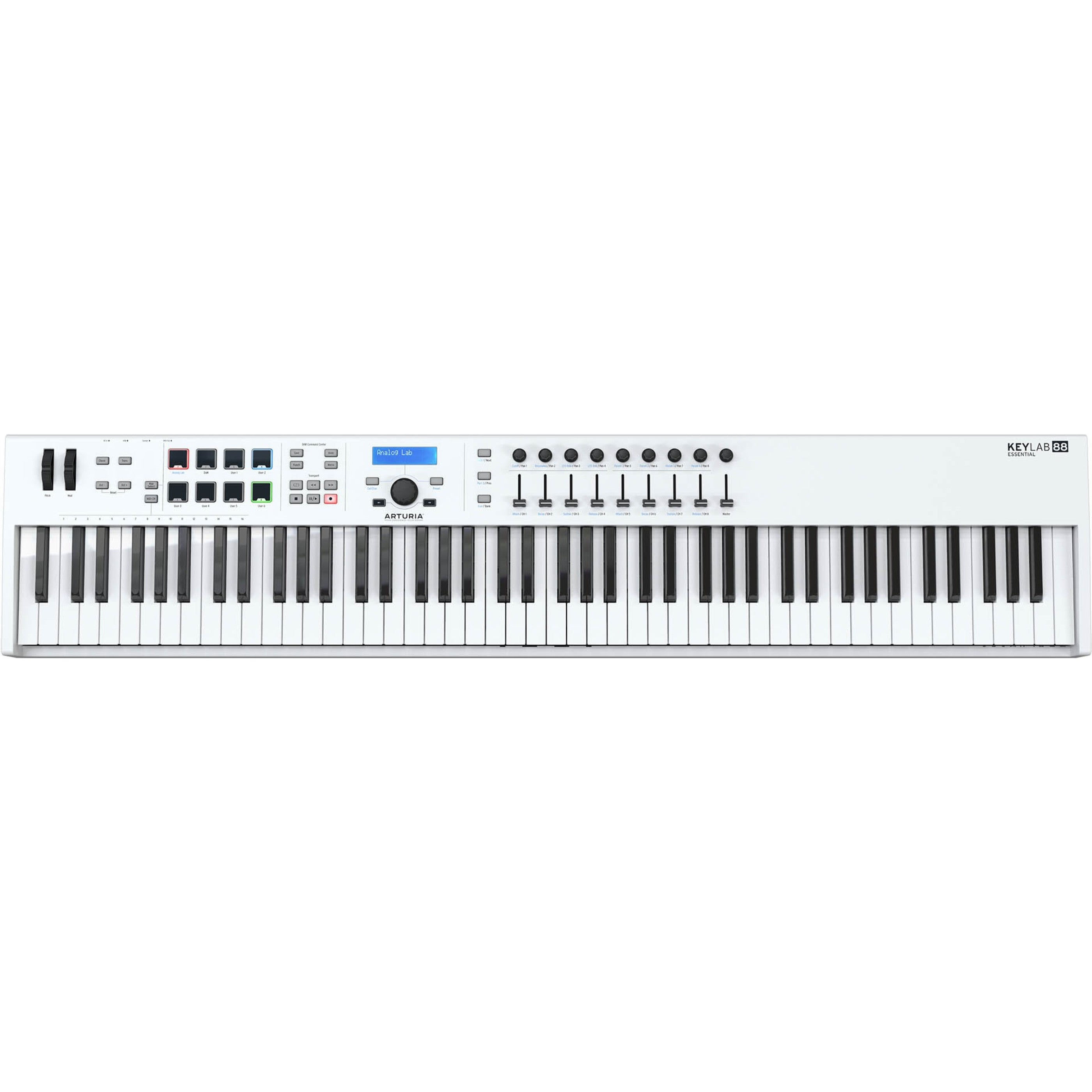 Teclado Controlador Midi Arturia Keylab Essential 88 Blanco – Musicales ...