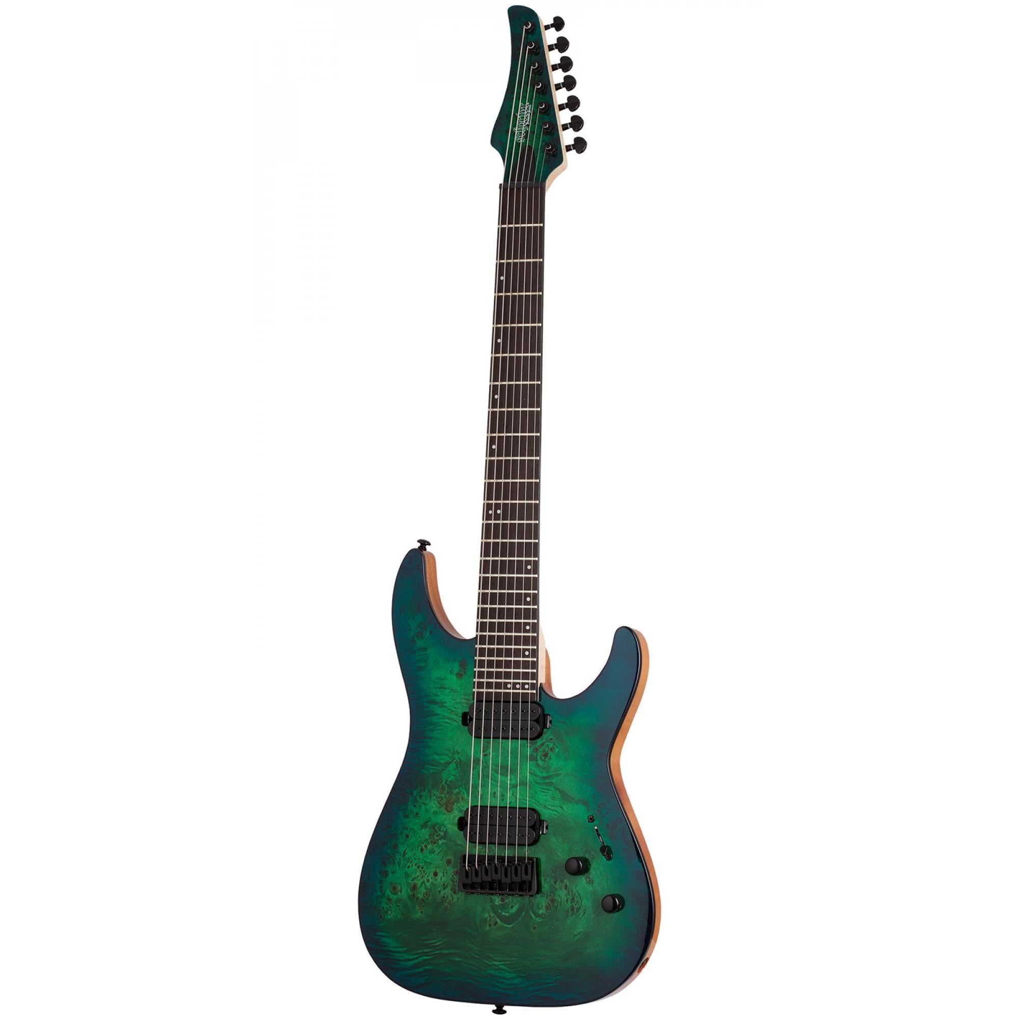 Guitarra Electrica Schecter C-7 Pro Aqua Burst Sólida – Musicales Doris